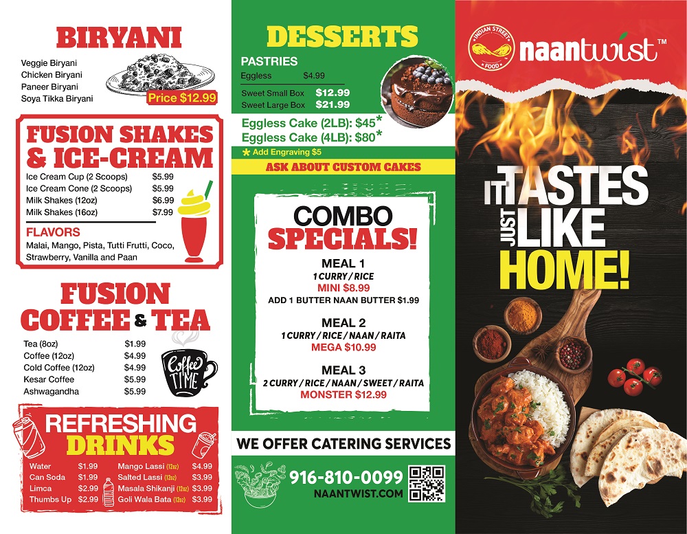 Naan Menu